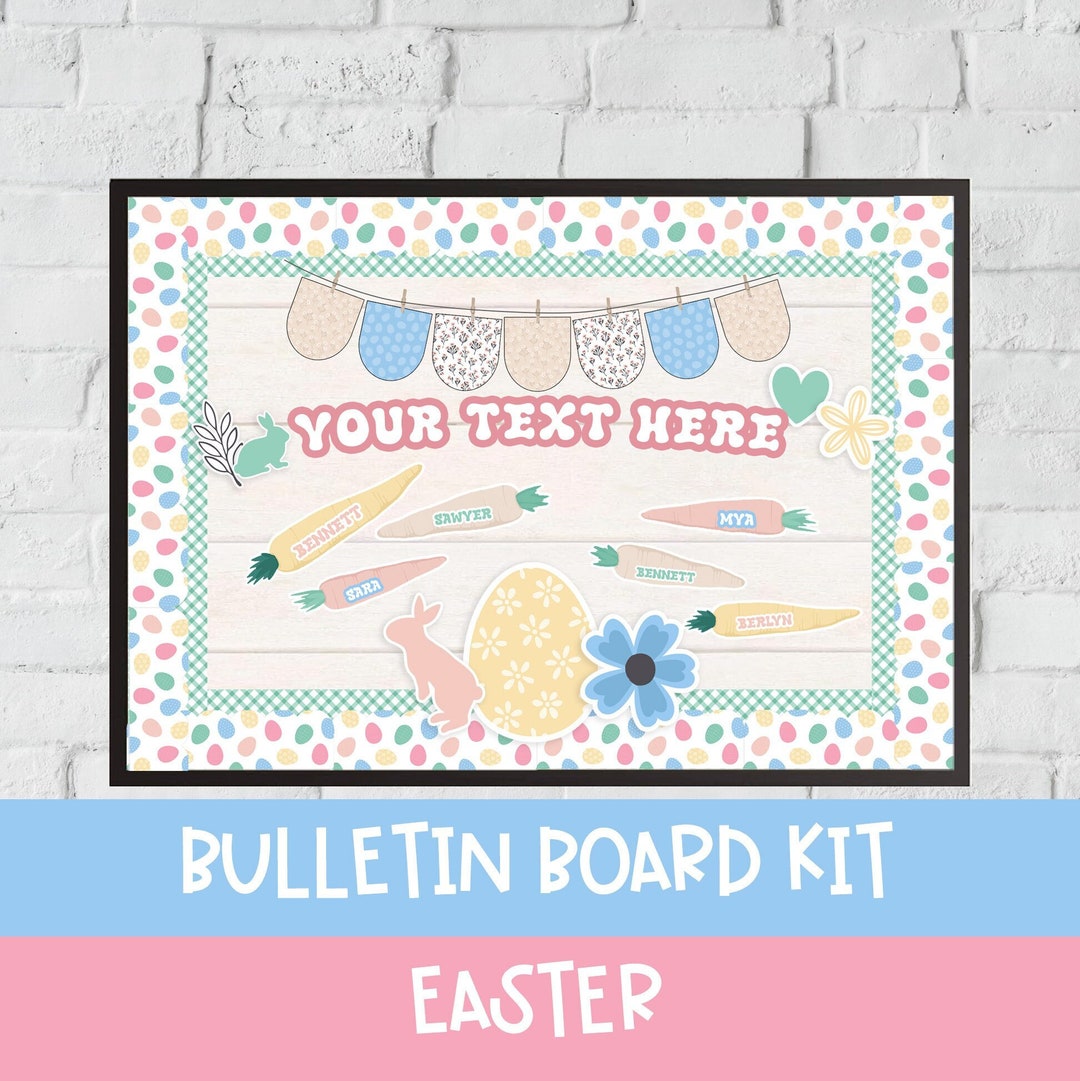 Easter Bulletin Board Kit Bulletin Board Borders, Decor, Letters ...