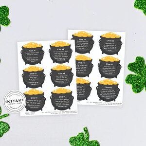 St. Patricks Day Scavenger Hunt for Kids | at Home Holiday Treasure ...