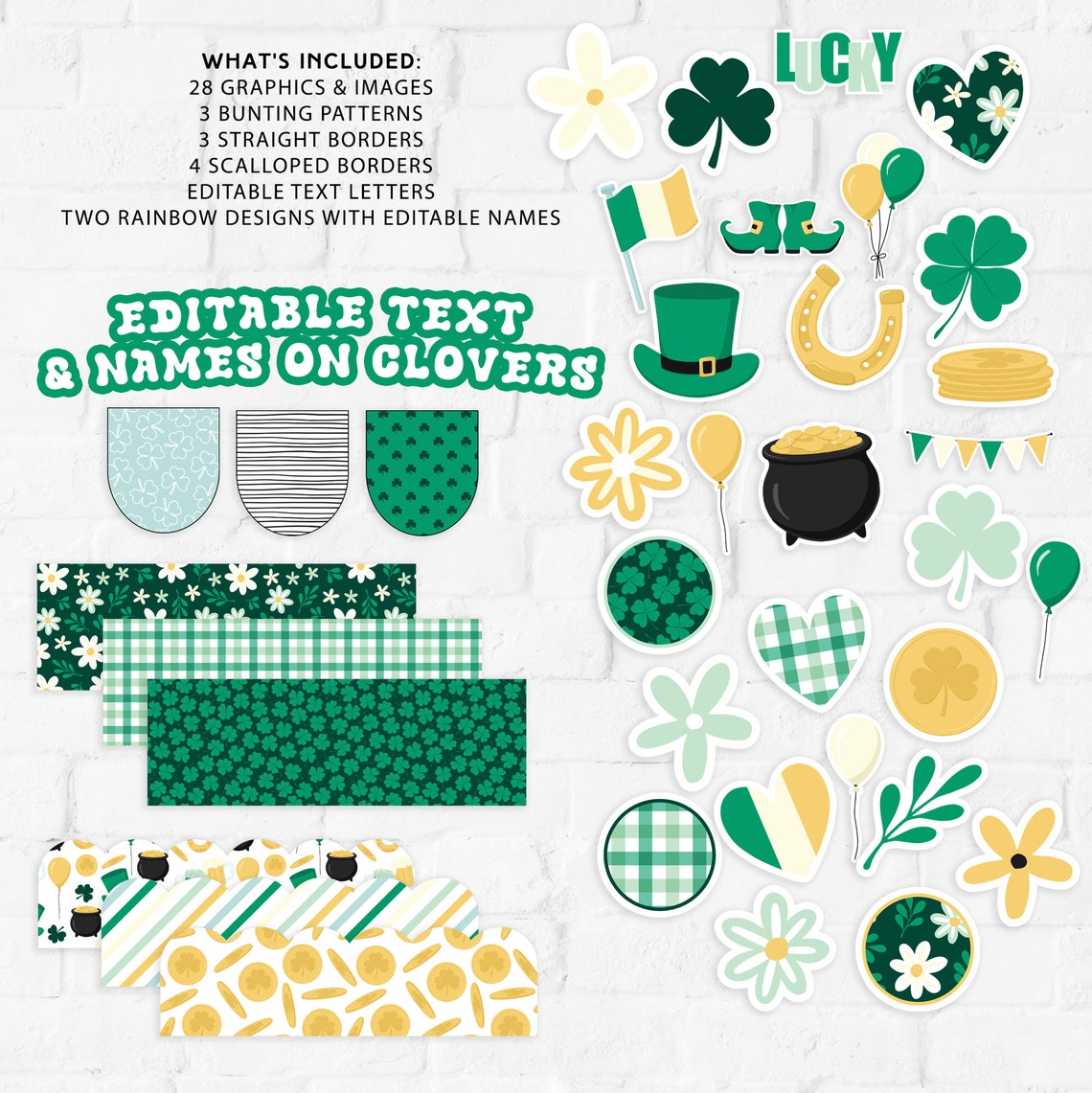 Feeling Lucky Bulletin Board Kit Bulletin Board Borders, Decor, Letters ...