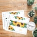 Sunflower Water Bottle Label Editable Water Bottle Wraps Bridal Shower ...