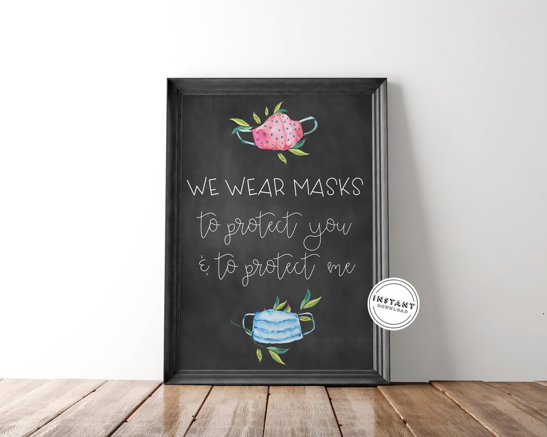 COVID Awareness Poster Wear A Mask Poster for Classroom Workplace ...