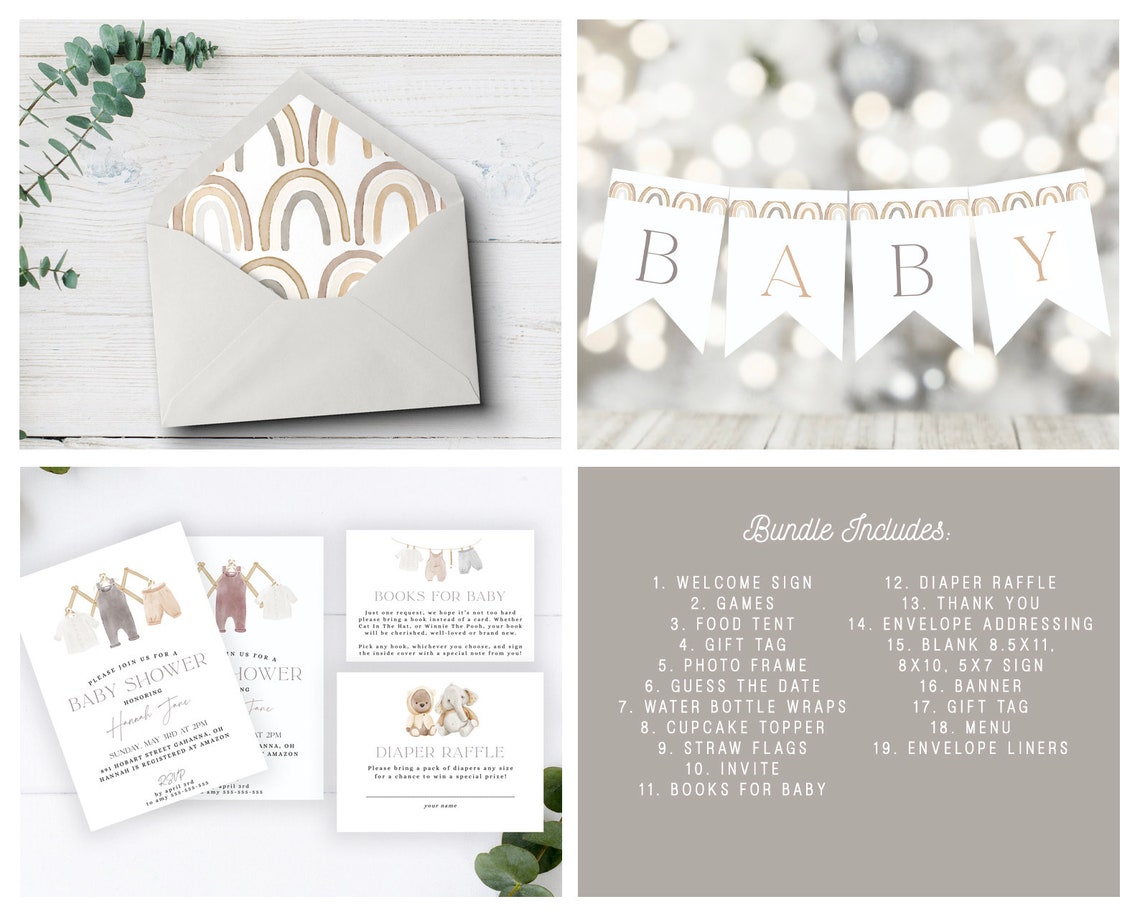 Complete Baby Shower Swag Baby Shower Framed Photo Backdrop - Etsy