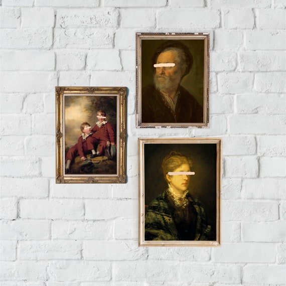 Vintage Portrait Gallery Wall Printable Vintage Artwork - Etsy