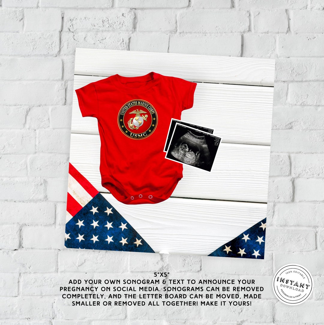 Marine Pregnancy Announcement| Marine Corps Baby Announcement| First ...