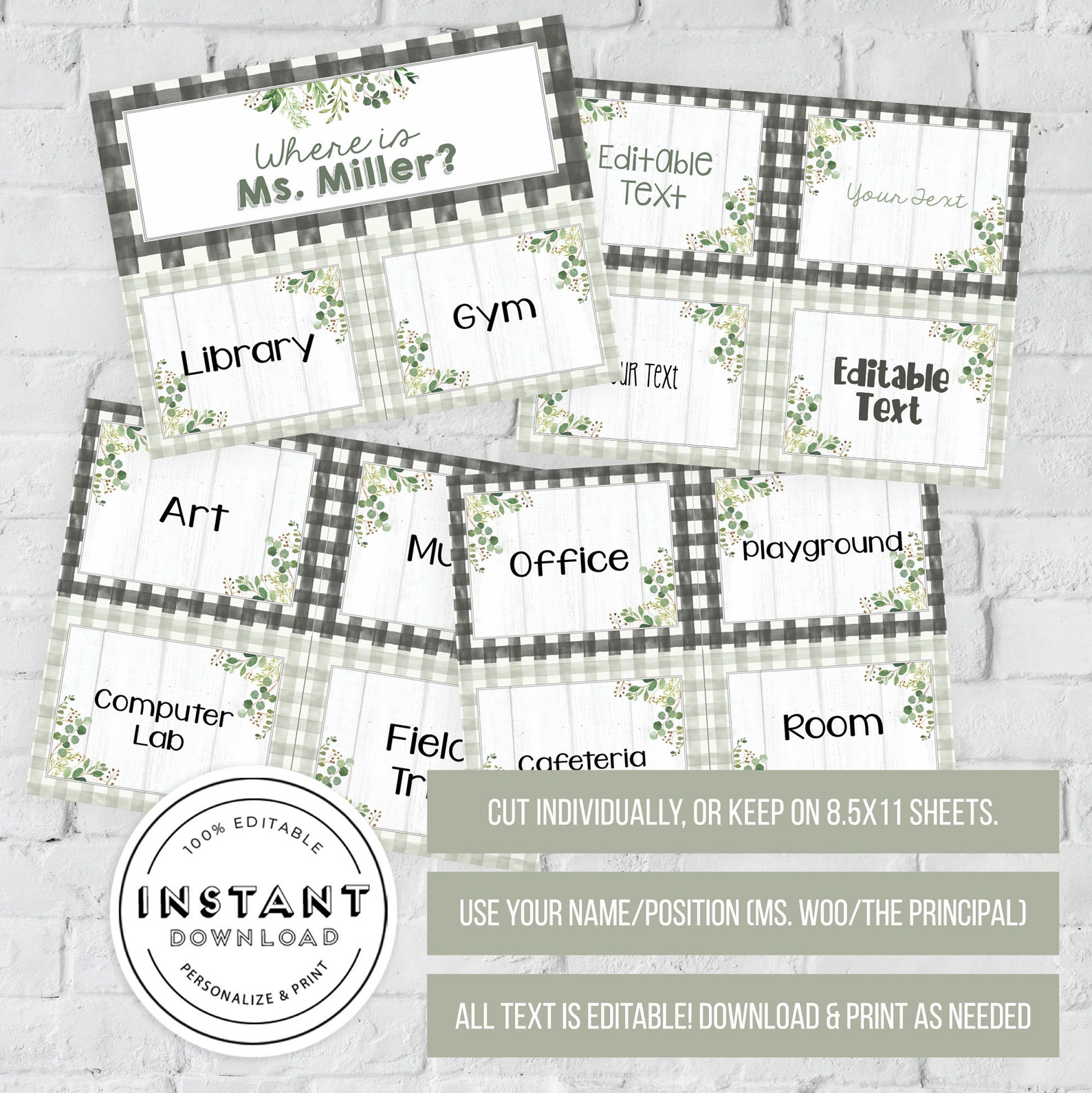 Where Are We Door Sign Farmhouse Classroom Theme Shiplap - Etsy