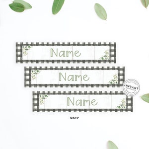 Farmhouse Classroom Desk Name Tag | Modern Farmhouse Teacher Decor ...