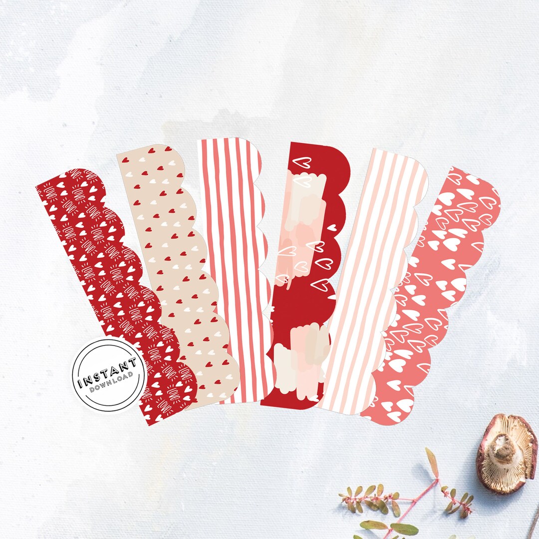 Valentines Day Classroom Bulletin Board Border Printable Bulletin Board ...