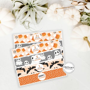 Halloween Countdown Paper Chain Halloween Advent Halloween Garland ...