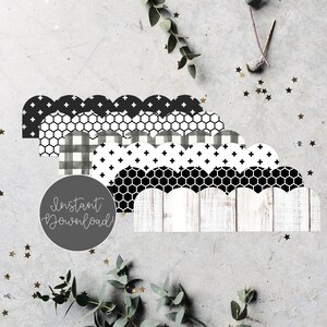 Farmhouse Classroom Bulletin Board Border | Printable Bulletin Board ...
