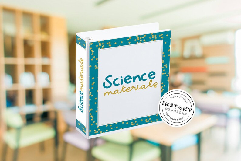 Set of 4 Rainbow Confetti Classroom Binder Covers | Gold Confetti ...