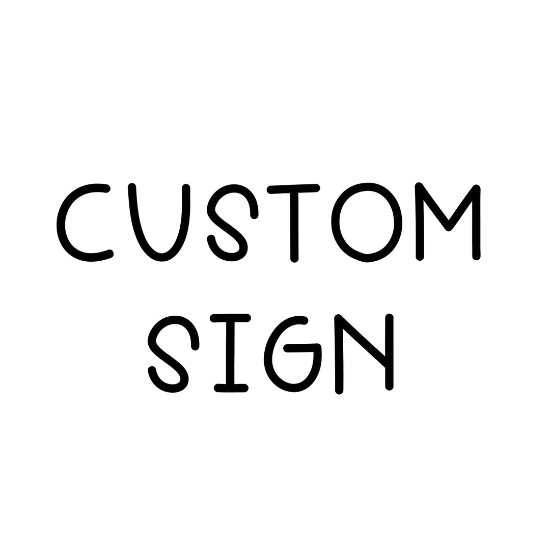 Custom Digital Printable Sign - Etsy