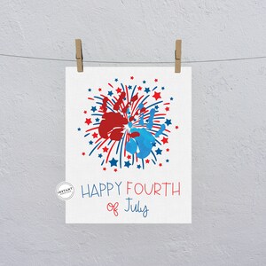 Fourth of July Handprint Craft | 4th of July Fireworks Handprint Art ...