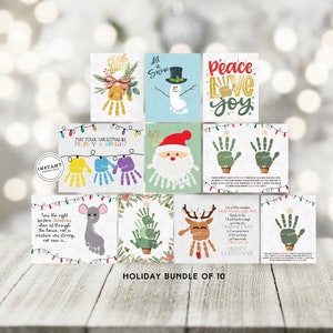 Holiday Handprint Craft BUNDLE Christmas Handprint Activity for Kids ...