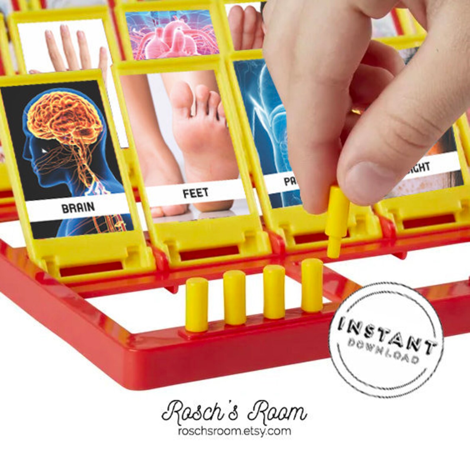 Human Body Guess Who Printable Template | Gather Round Homeschool ...