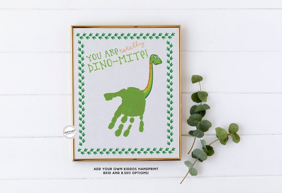 You Are DINO Mite Handprint Craft Handprint Keepsake for | Etsy