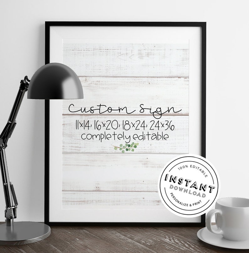 Custom Farmhouse Editable Modern Farmhouse Wedding Sign | Etsy