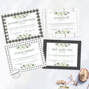 Farmhouse End of the Year Awards for Teachers, Daycare Sports | Modern ...