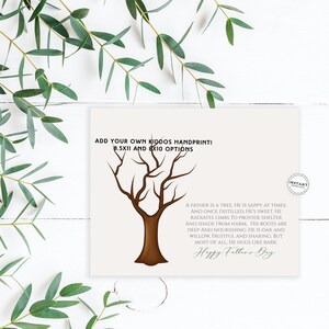 A Father is A Tree Happy Fathers Day Card From Multiple Kids | 2 or 3 ...