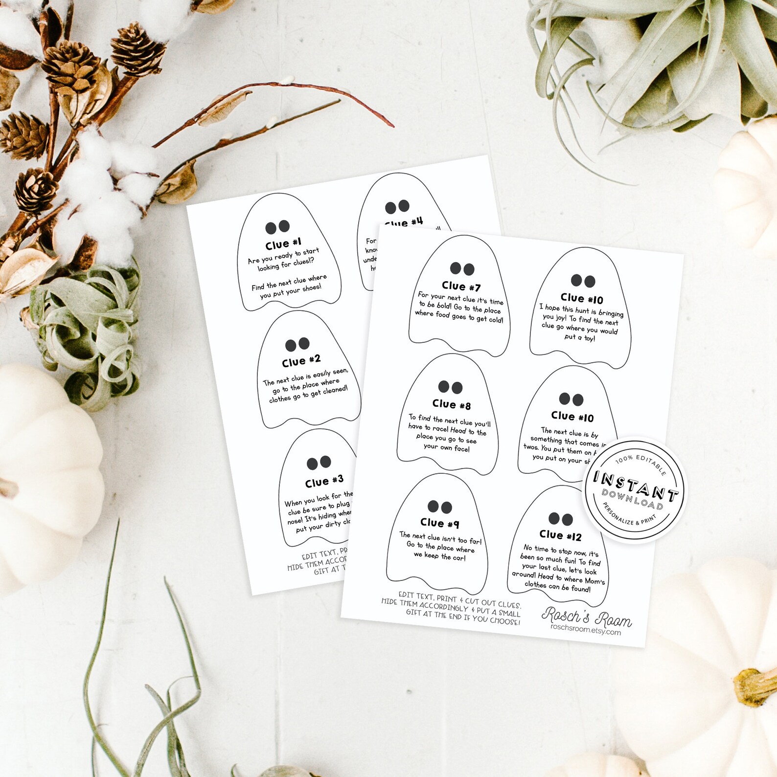 Halloween Scavenger Hunt for Kids at Home Holiday Treasure Hunt ...