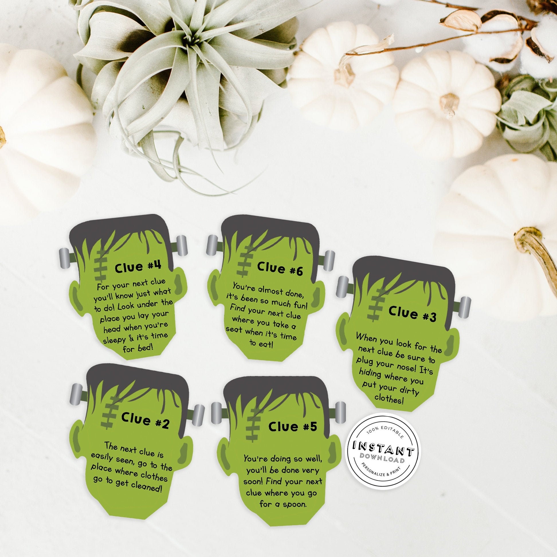 Halloween Scavenger Hunt for Kids At Home Holiday Treasure | Etsy