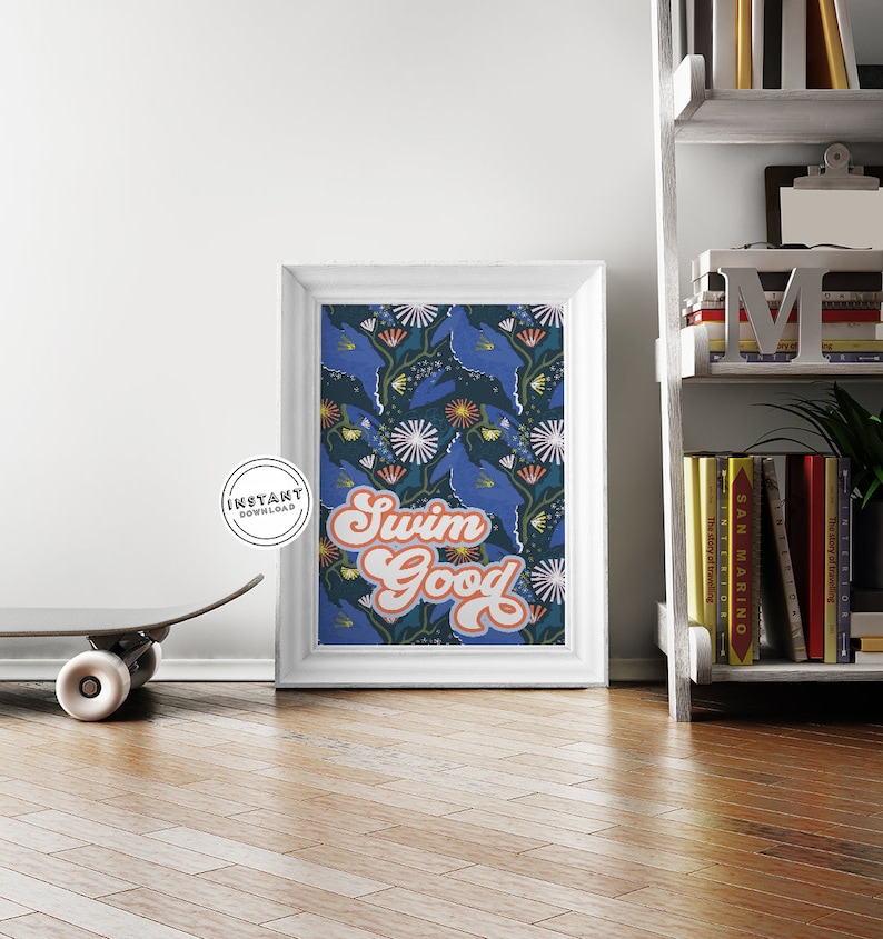 Swim Good Frank Ocean Art Print | Frank Ocean Hip Hop Wall Art | Retro ...
