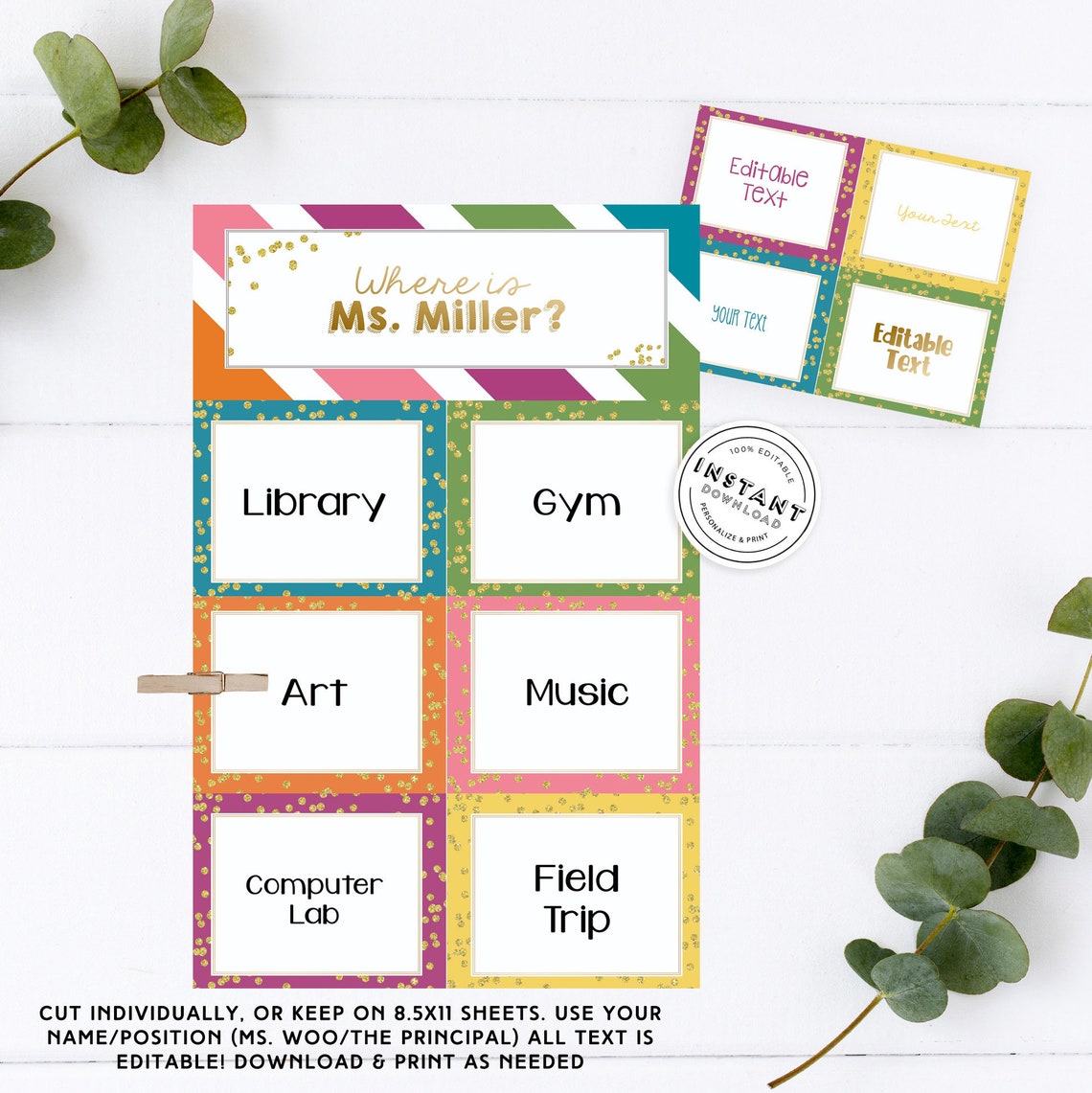 Where to Find a Class Door Sign Specials Door Sign Rainbow | Etsy