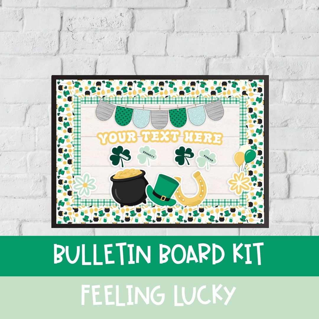 Feeling Lucky Bulletin Board Kit Bulletin Board Borders, Decor, Letters ...