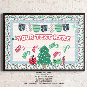 Tis the Season Bulletin Board Kit | Bulletin Board Borders, Decor ...