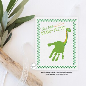 You Are DINO Mite Handprint Craft Handprint Keepsake for Grandparents ...