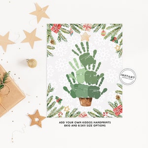 Christmas Tree Handprint Craft | Christmas Handprint Activity for Kids ...