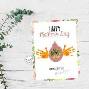 EDITABLE Mothers Day Love Bug Lady Bug Hand Craft Printable | Toddler ...