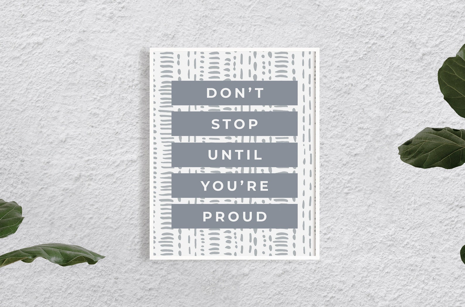 Don't Stop Until You're Proud Motivational Poster | Modern Classroom ...