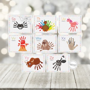 Alphabet Handprint Craft Preschool Alphabet Activity - Etsy
