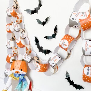 Halloween Countdown Paper Chain Halloween Advent Halloween Garland ...