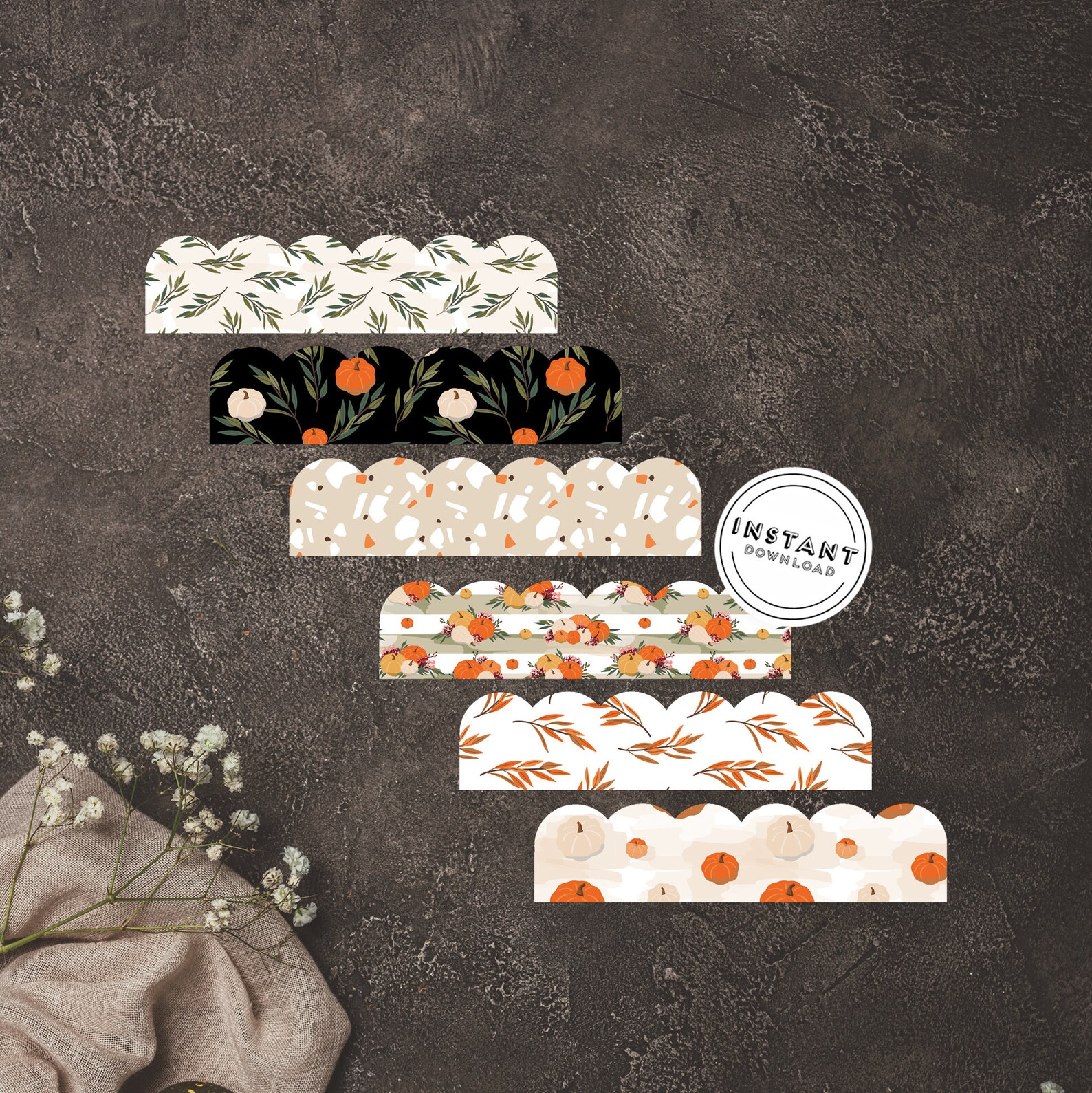 Fall Classroom Bulletin Board Border Printable Fall Bulletin - Etsy