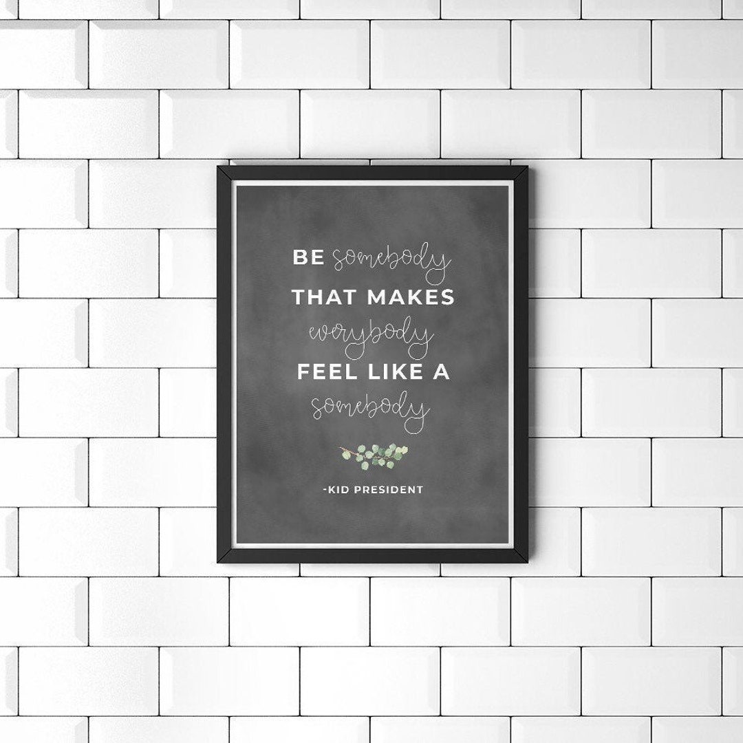 Kid President Poster | Chalkboard Wall Art | Nursery Print | Classroom ...