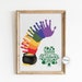 St. Patrick's Day Rainbow Handprint Craft Rainbow - Etsy