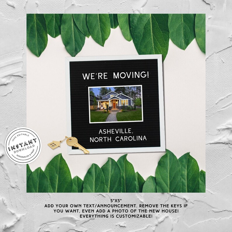 Moving Announcement Social Media Moving New Home Post | Etsy