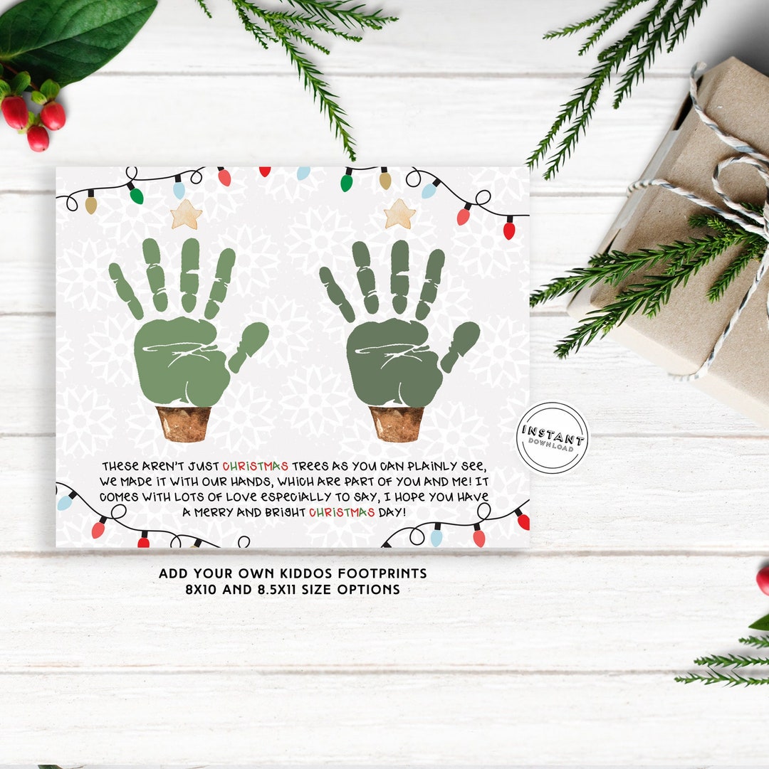 Christmas Tree Handprint Craft 2 Kids | Christmas Handprint Activity ...