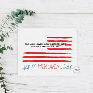 Memorial Day Handprint Craft | American Flag Handprint Art | Summer USA ...