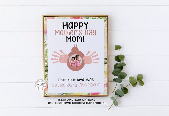 EDITABLE Mothers Day Love Bug Lady Bug Hand Craft Printable | Etsy