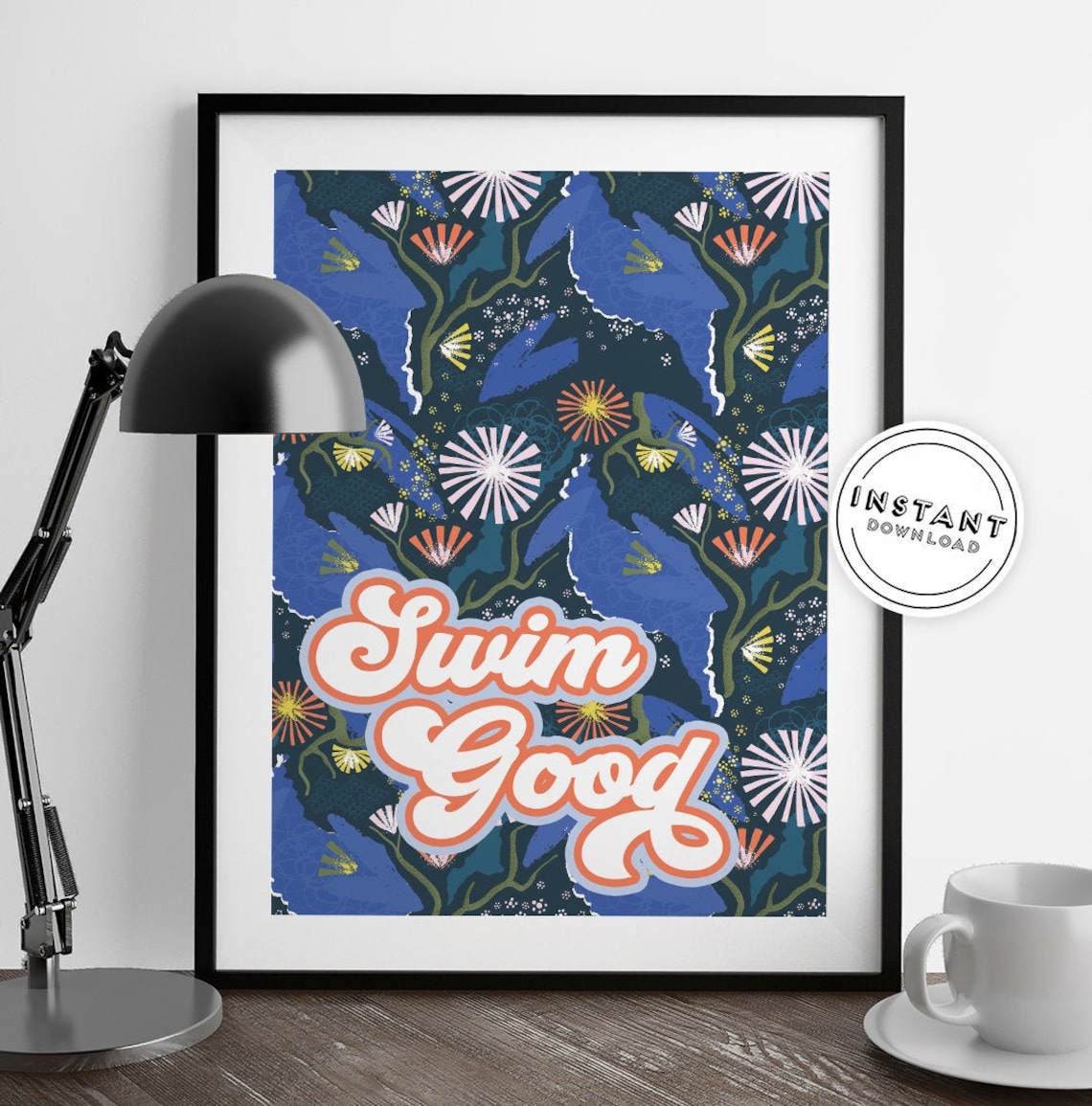 Swim Good Frank Ocean Art Print | Frank Ocean Hip Hop Wall Art | Retro ...