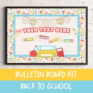 Back to School Bulletin Board Kit Bulletin Board Borders, Decor ...