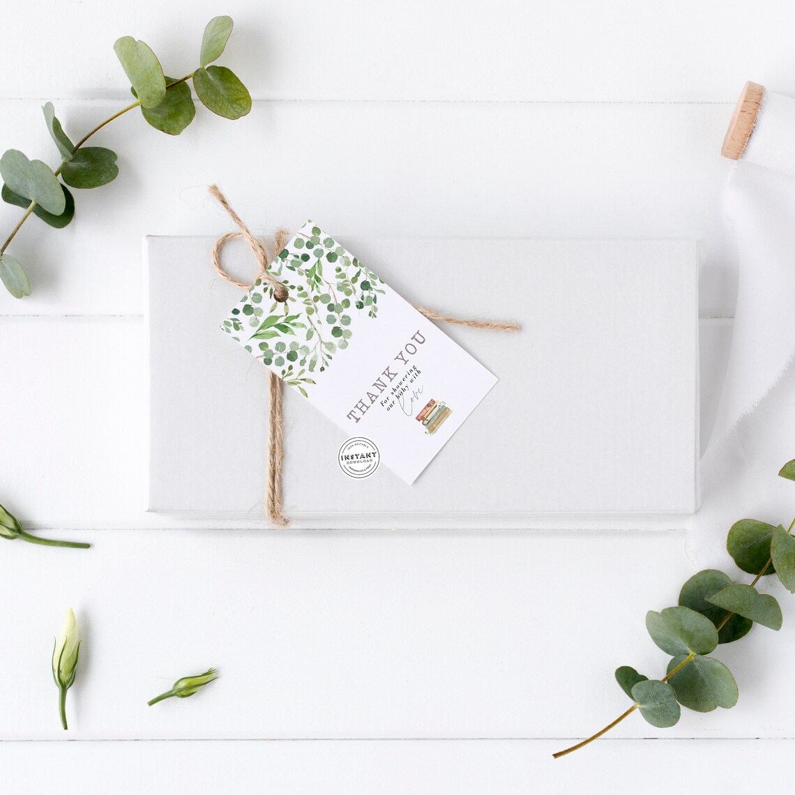 Baby Gift Tag Editable Storybook Baby Shower 2x3.5 Tag - Etsy