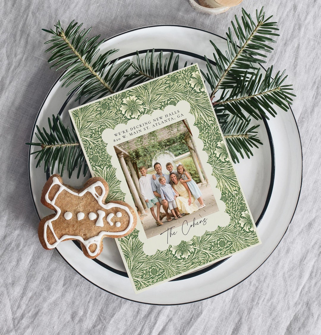 Decking New Halls Christmas Card | New Home for the Holidays Christmas ...