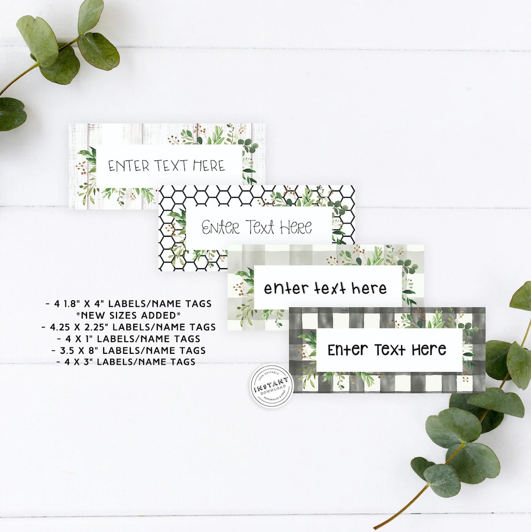 Customizable Rustic Bucket Bin Labels for Classroom Organization ...