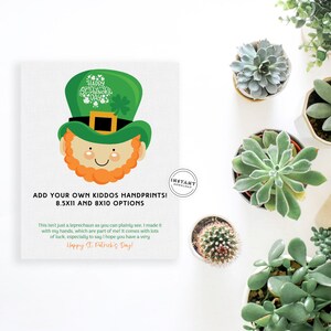 St. Patrick's Day Craft Leprechaun Beard Handprint Keepsake DIY Saint ...