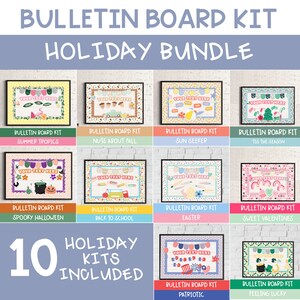 Mega Holiday Bulletin Board Kit Bundle 10 Bulletin Board Kits With ...