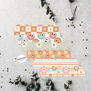 Groovy Smileys Retro Bulletin Board Border | Printable Bulletin Board ...