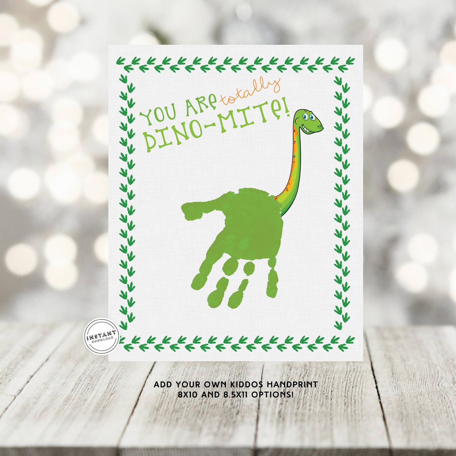 You Are DINO Mite Handprint Craft Handprint Keepsake for | Etsy